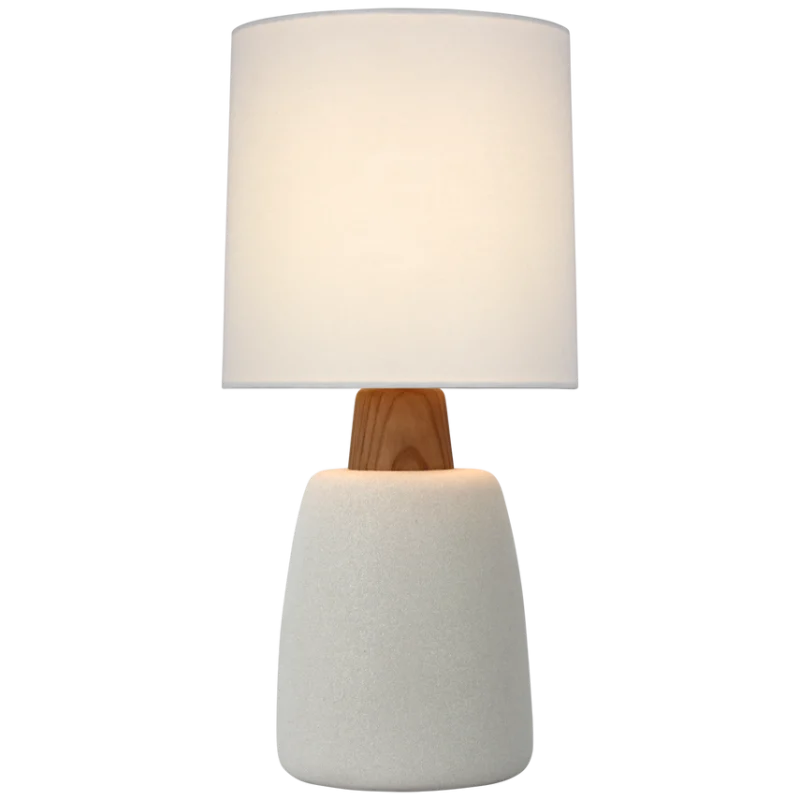 VC&CO | BARBARA BARRY | Aida Medium Table Lamp in White Reactive Glaze ...