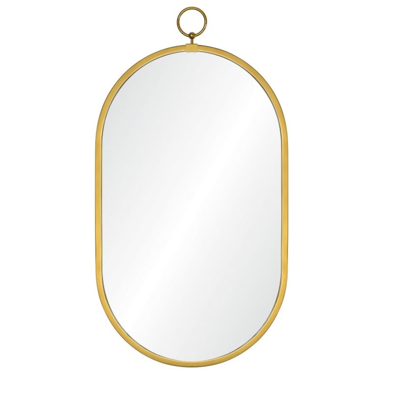 MH | Pill Mirror in Burnished Brass - DECOROOM